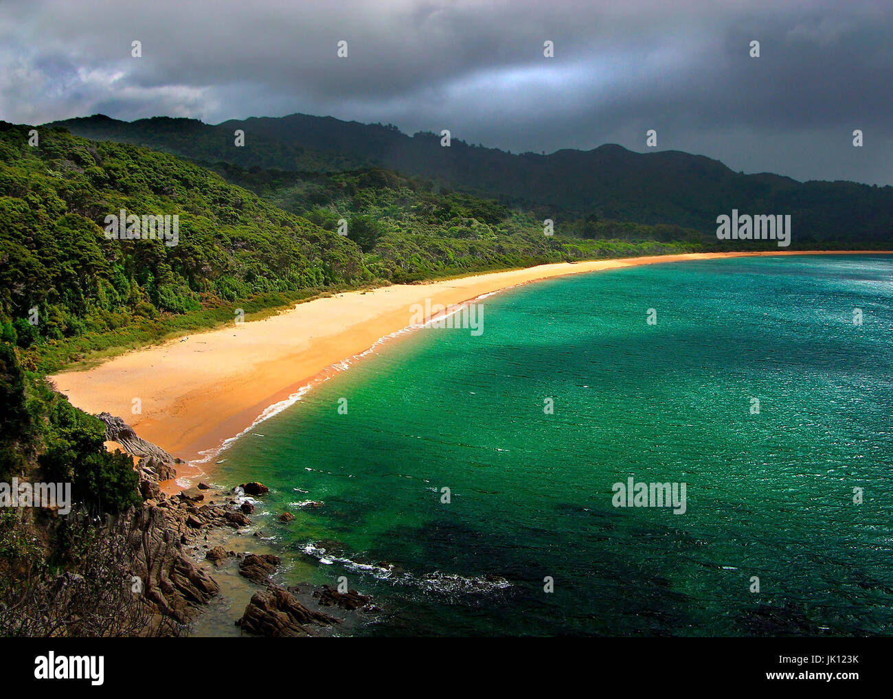 New Zealand, beach in Abel Tasman National Park, Neuseeland - Strand im ...
