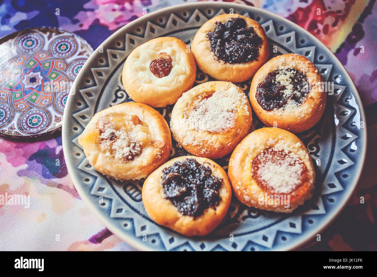 Traditional Czech wedding small round cookies Stock Photo - Alamy