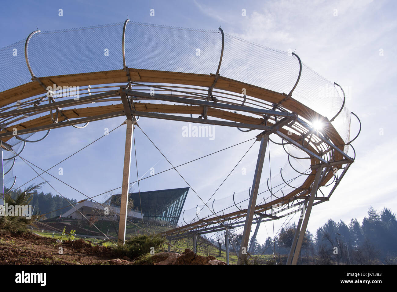 Alpine coaster in beautiful nature Stock Photo - Alamy