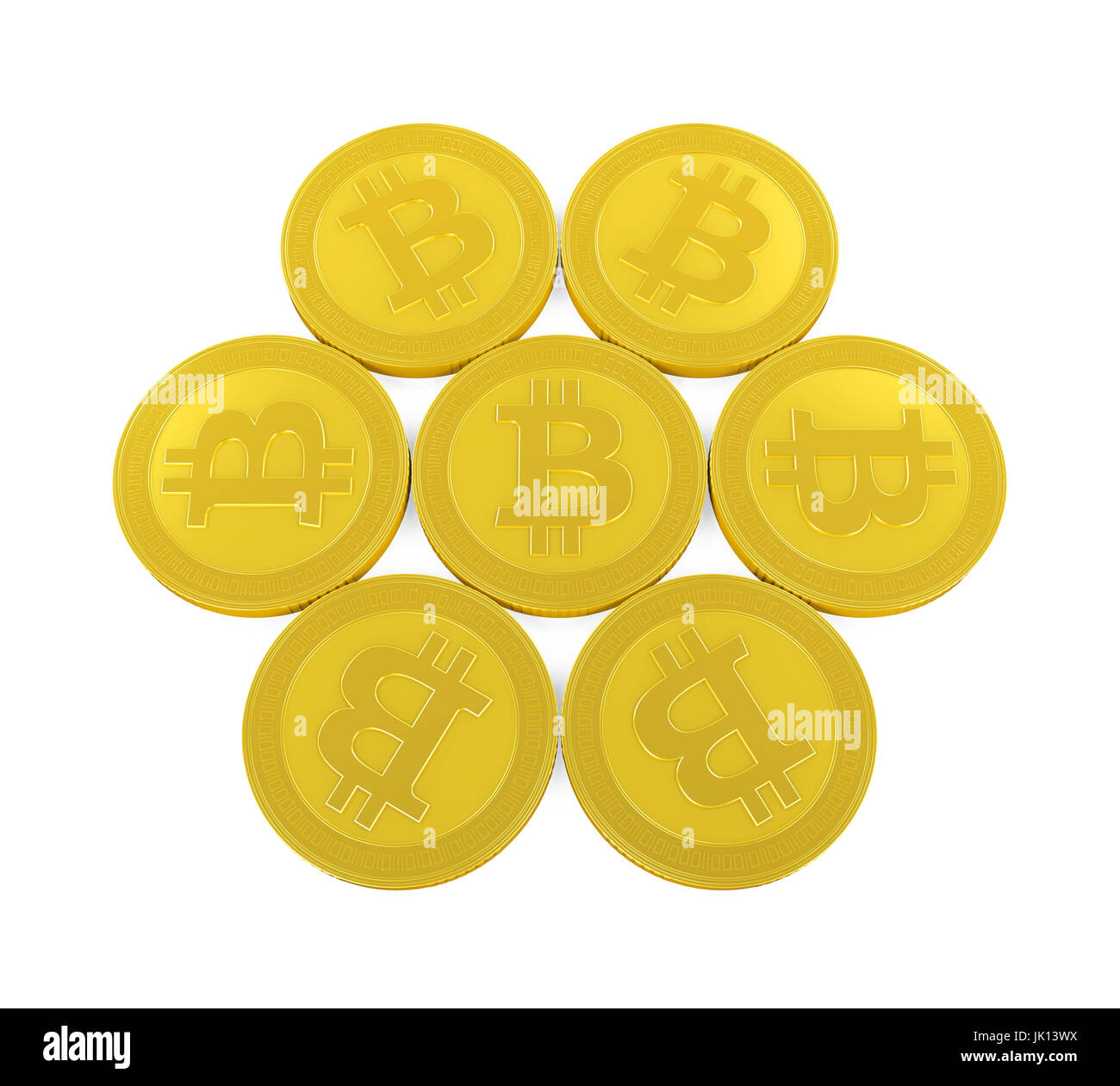 Stack of Bitcoins Isolated Stock Photo - Alamy