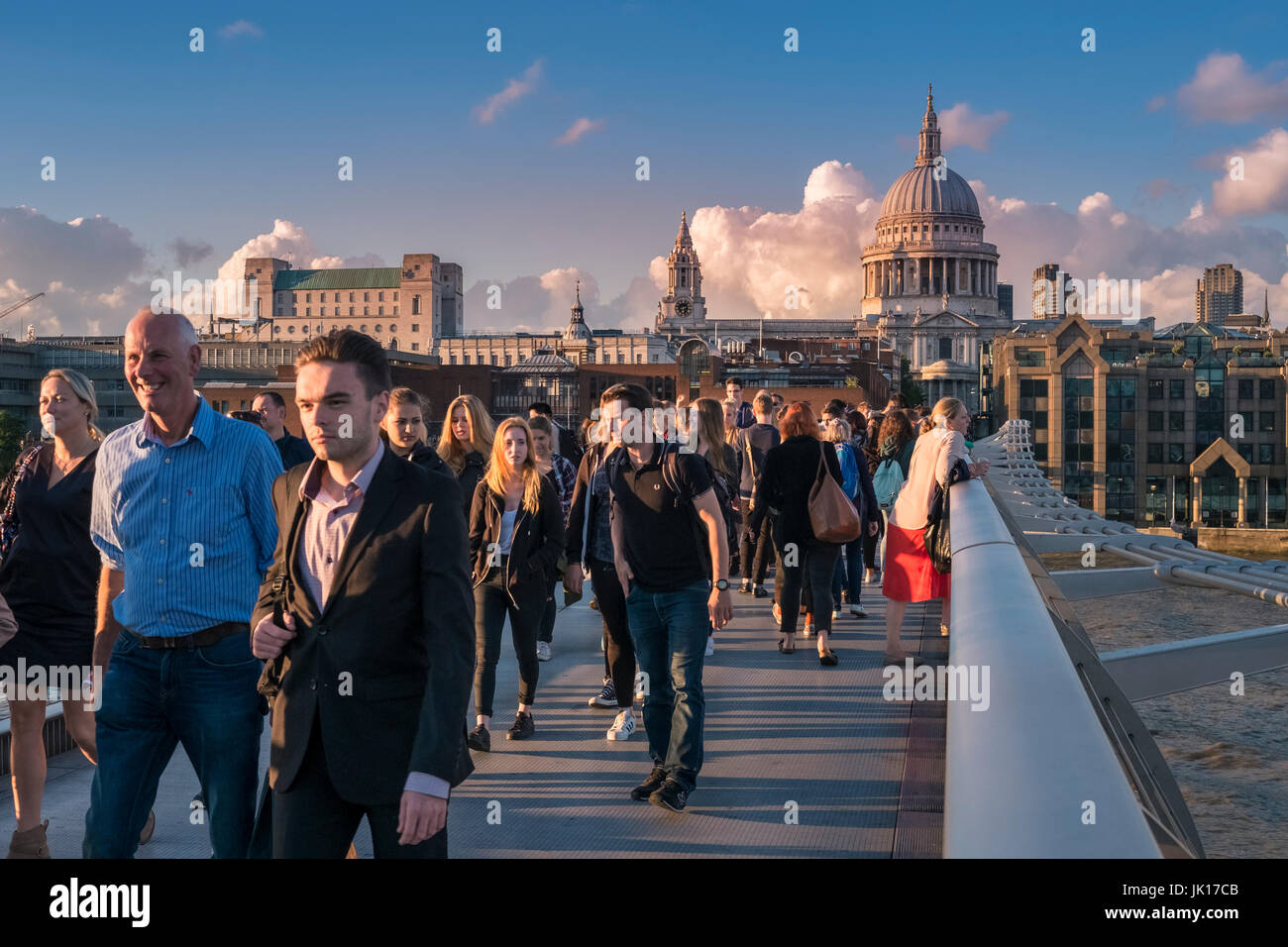 Millenium Bridge Iconic Pauls High Resolution Stock Photography and ...
