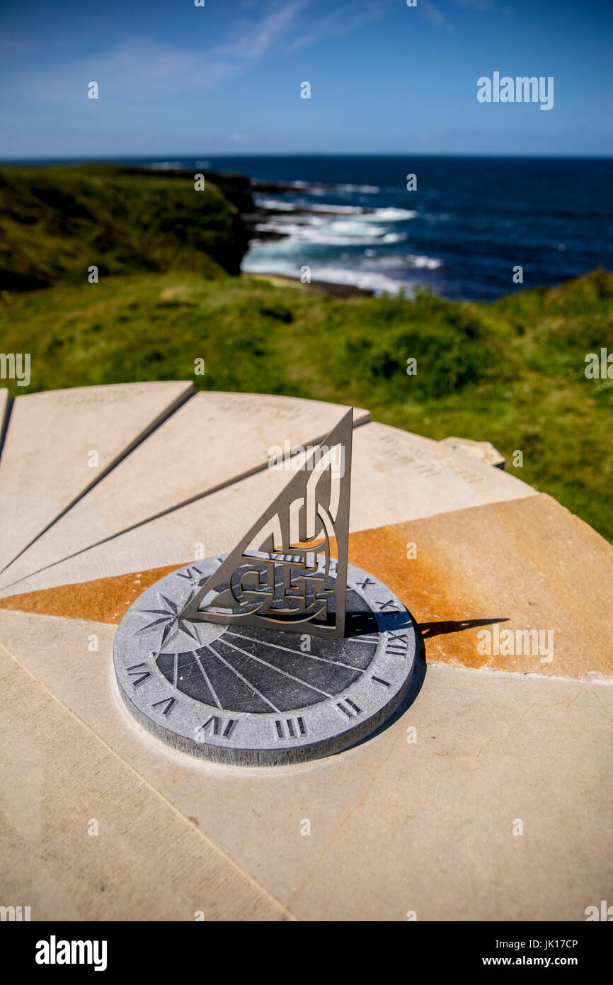 Sundial monument, The Wild Atlantic Way, Mullaghmore Head, County Sligo ...