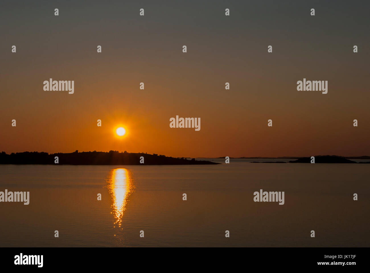 Sunset outside Gothenburg in summer Stock Photo - Alamy