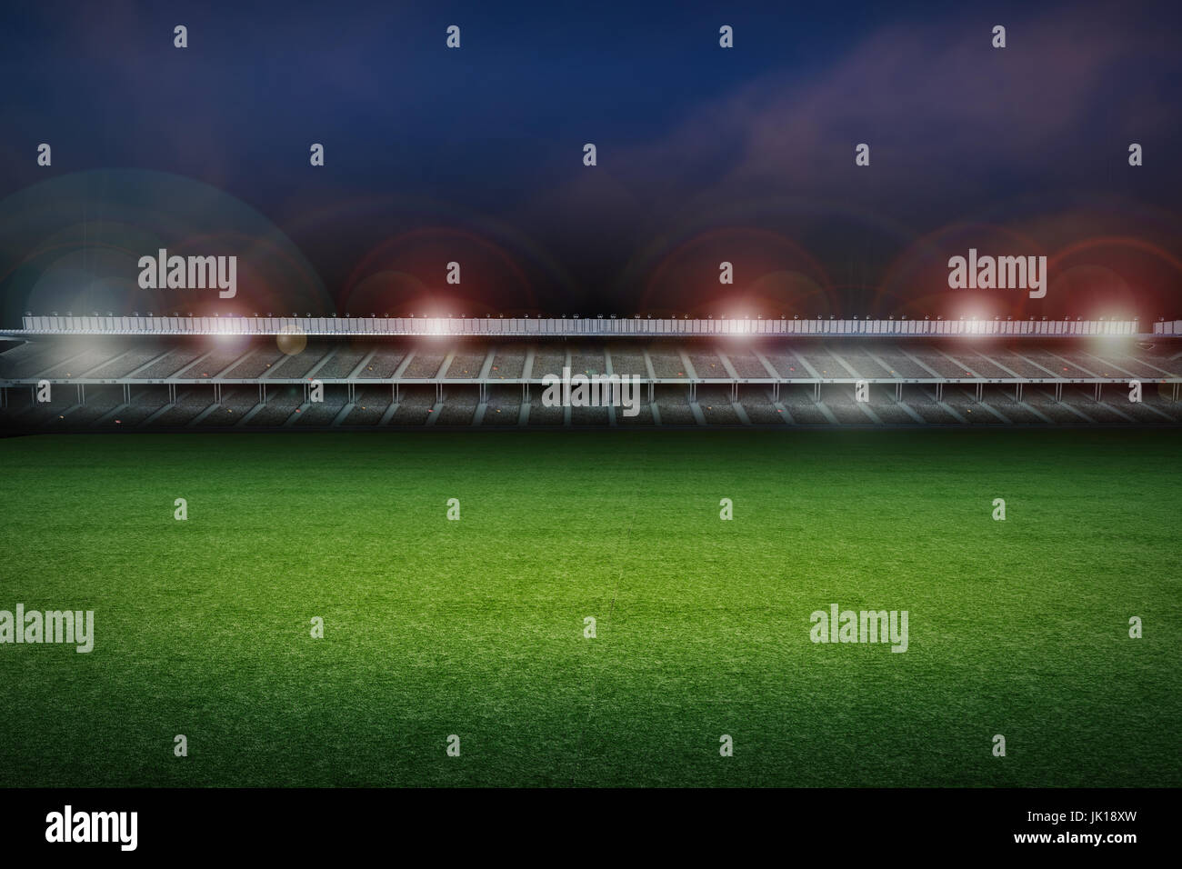 3d rendering stadium with soccer field Stock Photo - Alamy