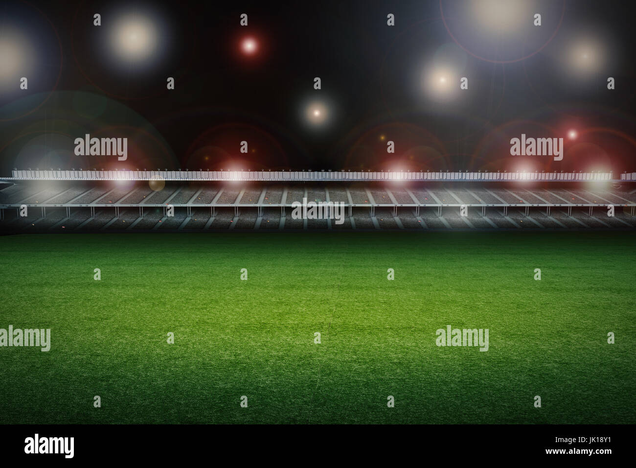 3d rendering stadium with soccer field Stock Photo - Alamy