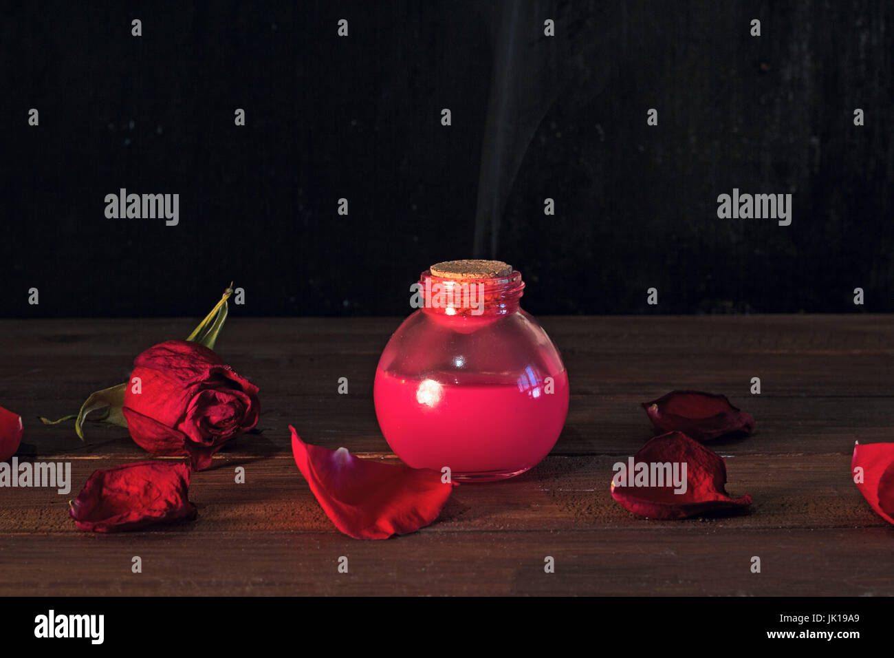 magical pink love potion Stock Photo - Alamy