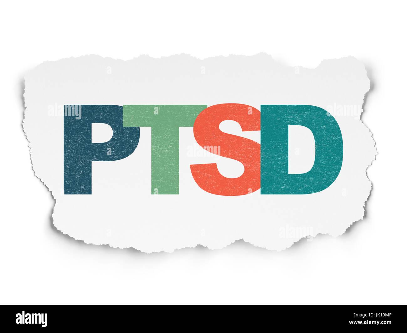 Health concept: PTSD on Torn Paper background Stock Photo - Alamy