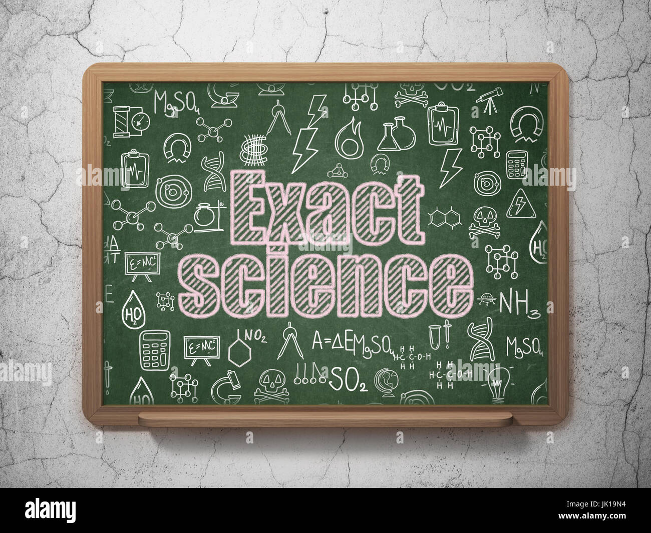 Science concept: Exact Science on School board background Stock Photo ...