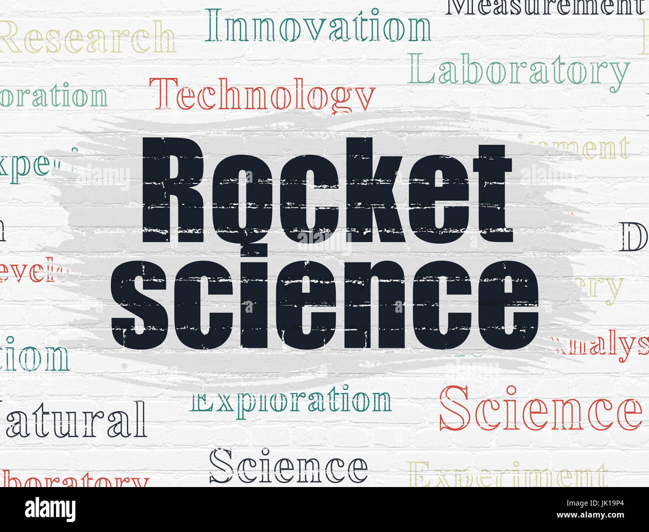 Science concept: Rocket Science on wall background Stock Photo - Alamy