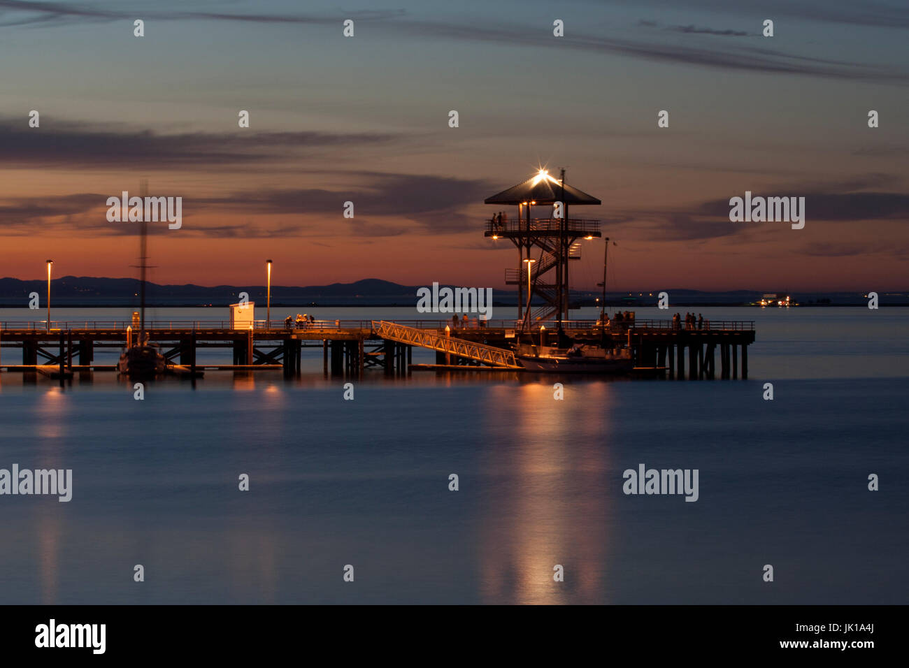 Port Angeles sunset Stock Photo - Alamy