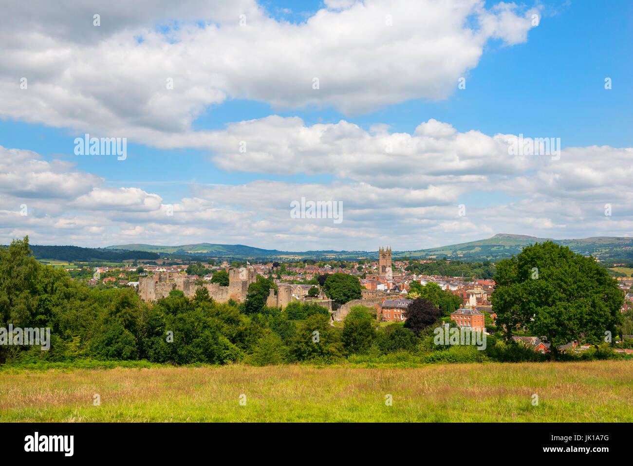 Ludlow from whitcliffe common hi-res stock photography and images - Alamy
