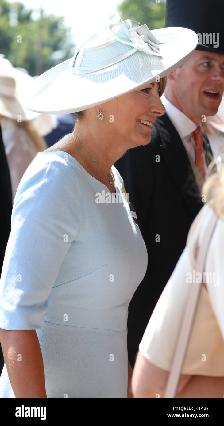 The royal family arrive at the Royal Enclosure. Featuring: Carole ...