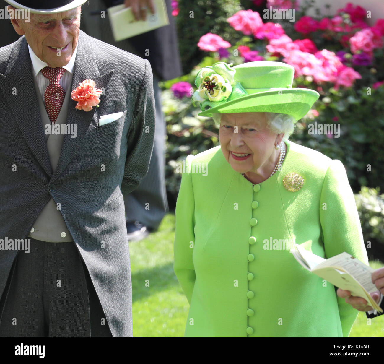The royal family arrive at the Royal Enclosure. Featuring: Queen ...