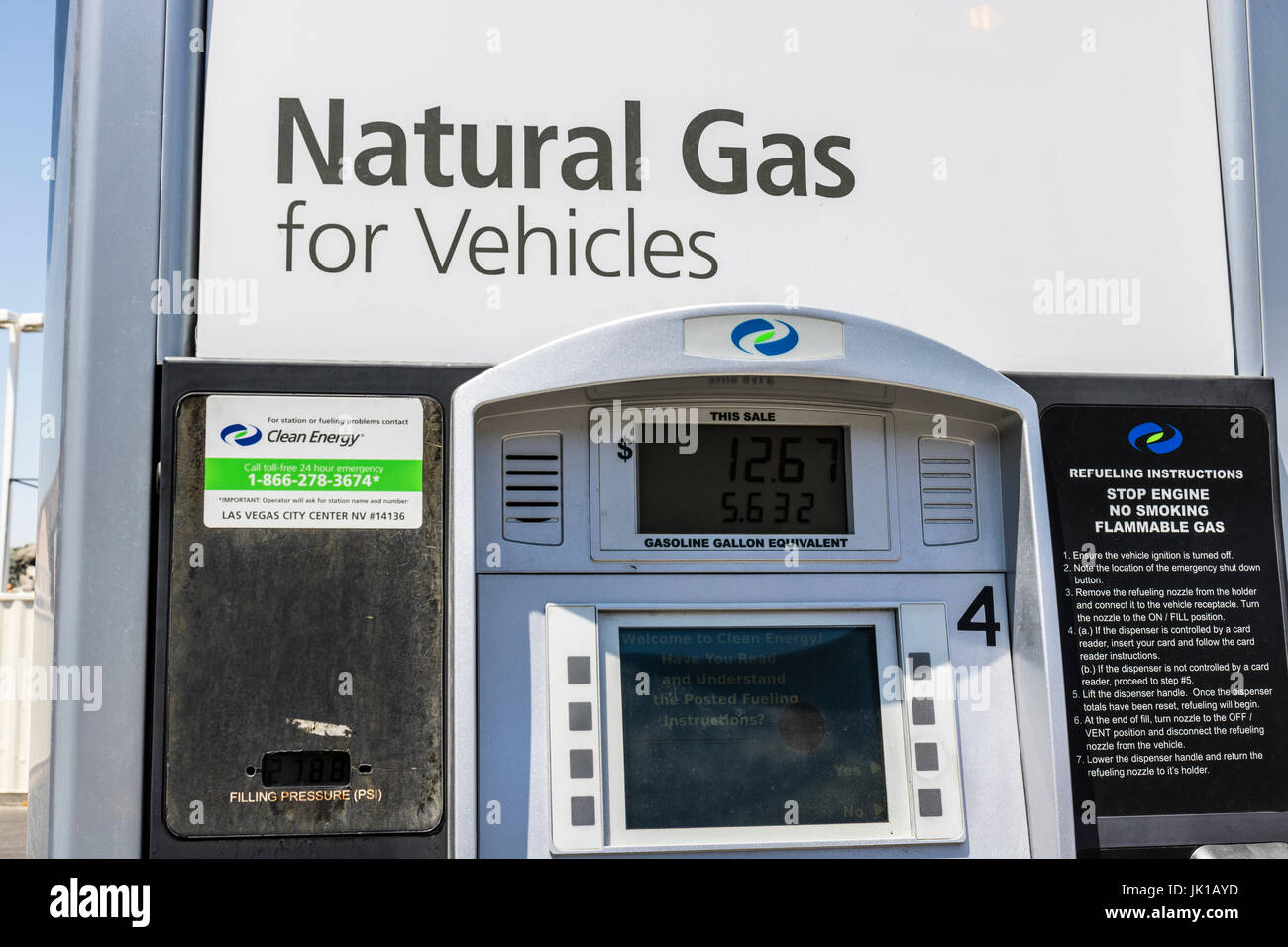Las Vegas - Circa July 2017: Clean Energy Fuels Natural Gas Station ...