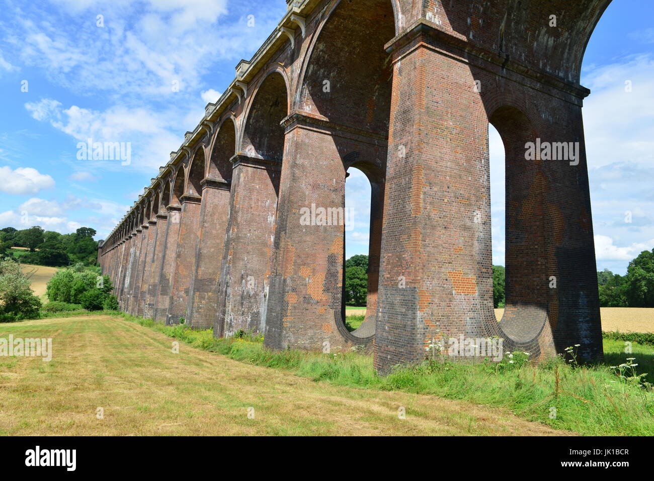 A railway viaduct in West Sussex England Stock Photo - Alamy