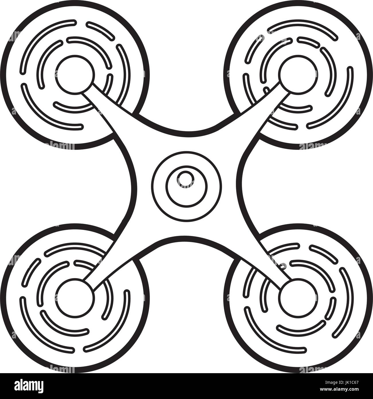 Flying photo video drone Stock Vector Images - Alamy