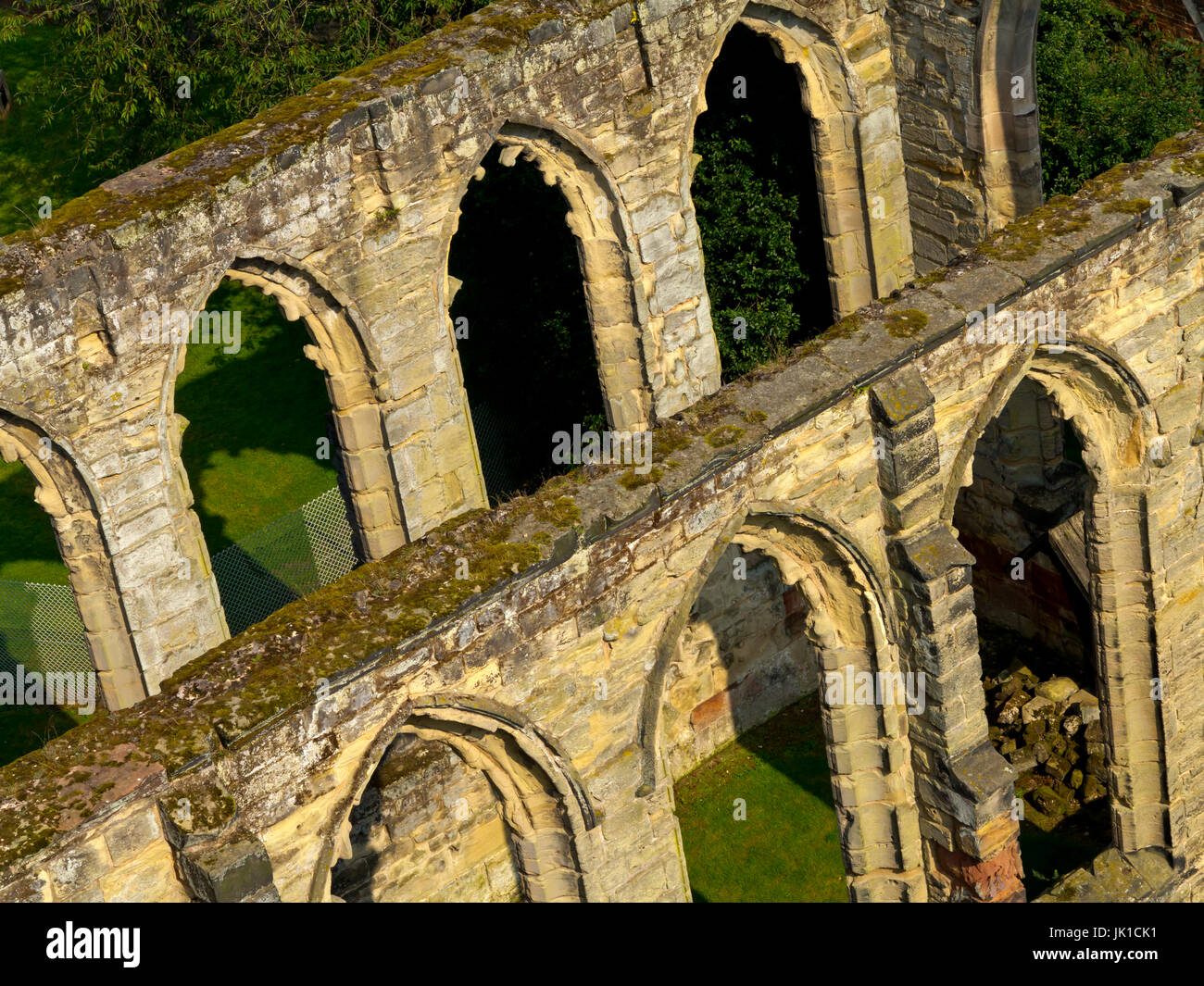The ruins of Ashby De La Zouch Castle in Leicestershire England UK a ...
