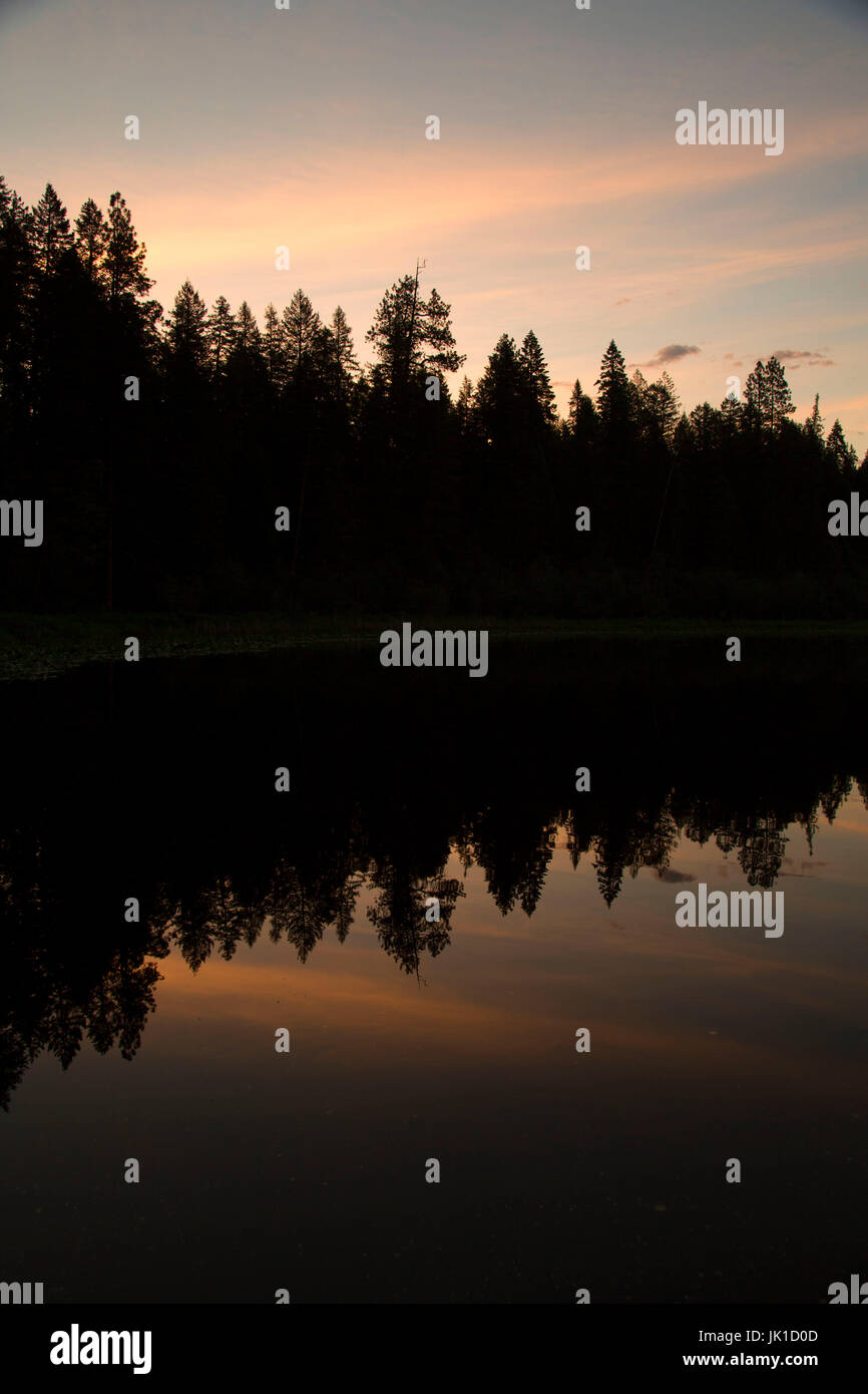 Round Lake dawn, Round Lake State Park, Idaho Stock Photo - Alamy