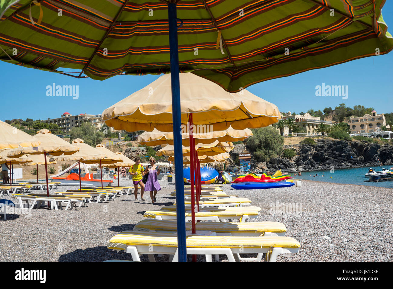 Vlicha beach, Rhodes, South Aegean, Greece, Europe Stock Photo - Alamy