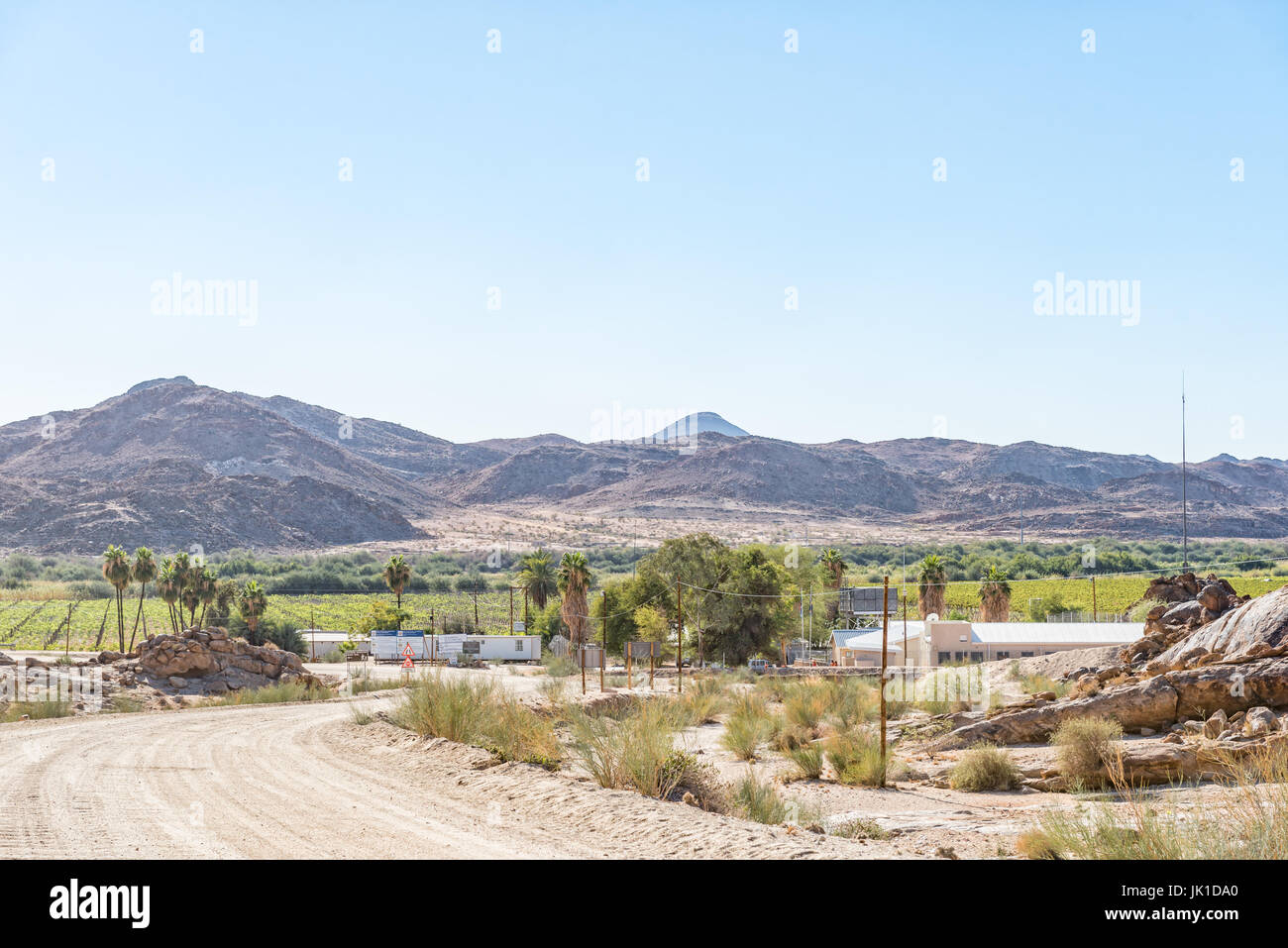 ONSEEPKANS, SOUTH AFRICA - JUNE 13, 2017: Onseepkans on the border with ...