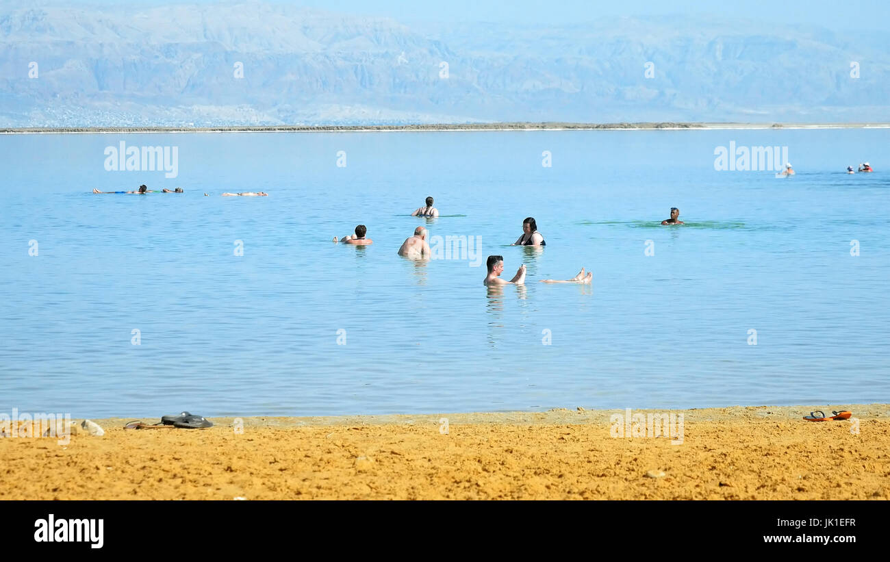 Dead sea beach panoramic shot Stock Photo - Alamy