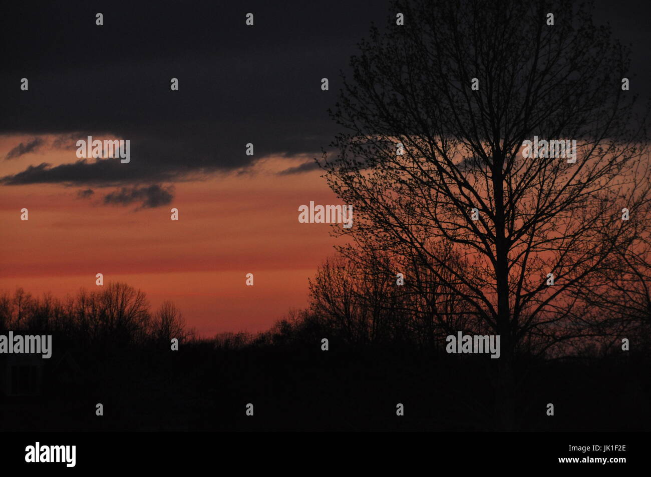 beautiful sunset in Huntingtown MD Stock Photo - Alamy