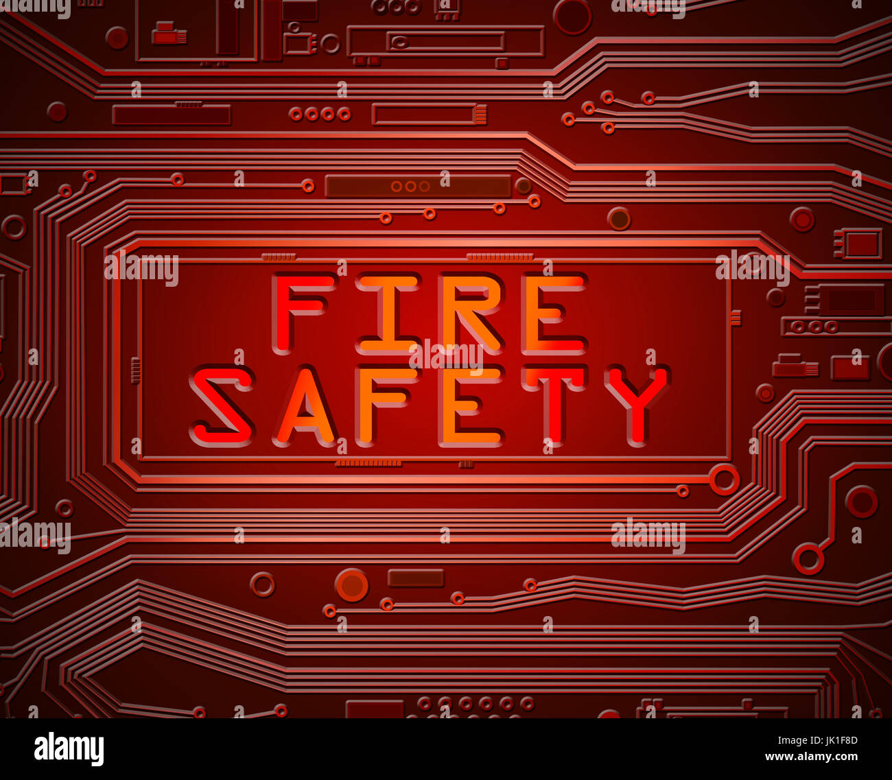 3d abstract style illustration depicting printed circuit board ...