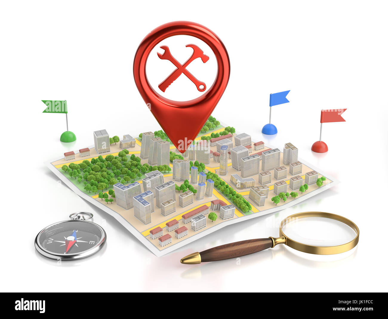 City location map icon Cut Out Stock Images & Pictures - Alamy