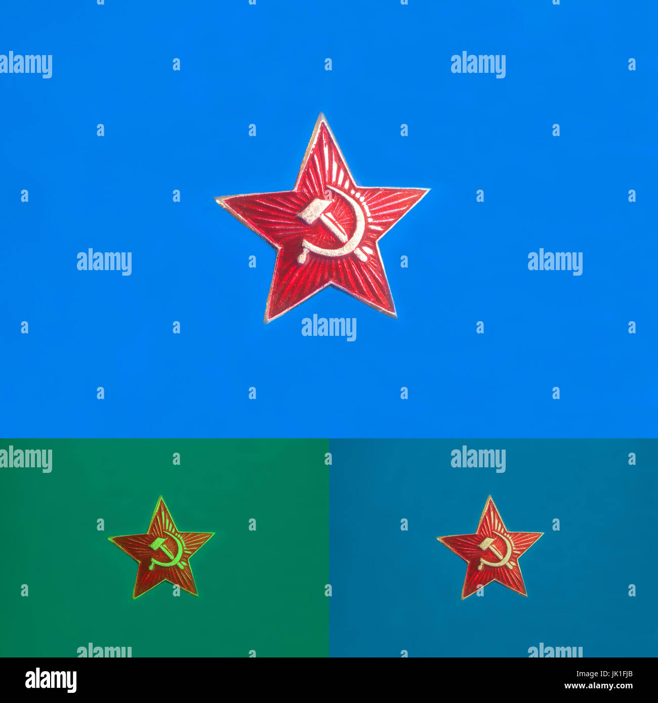 Three Soviet (ussr) stars Stock Photo - Alamy