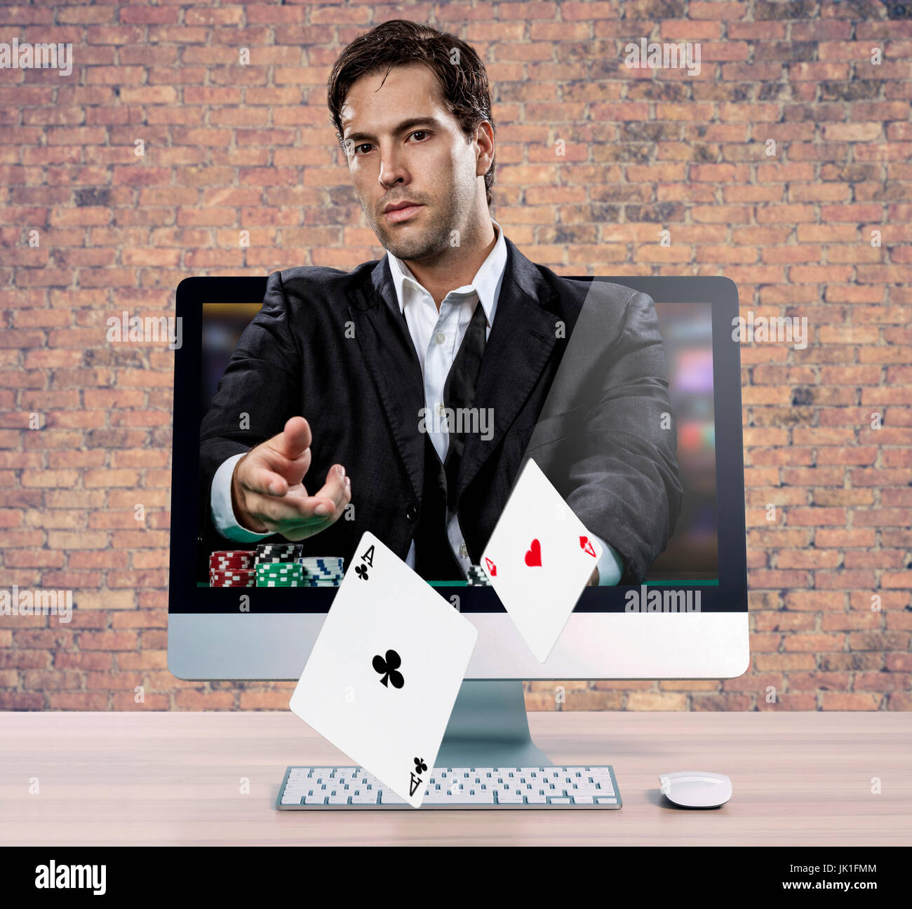 Hand coming out of computer hi-res stock photography and images - Alamy