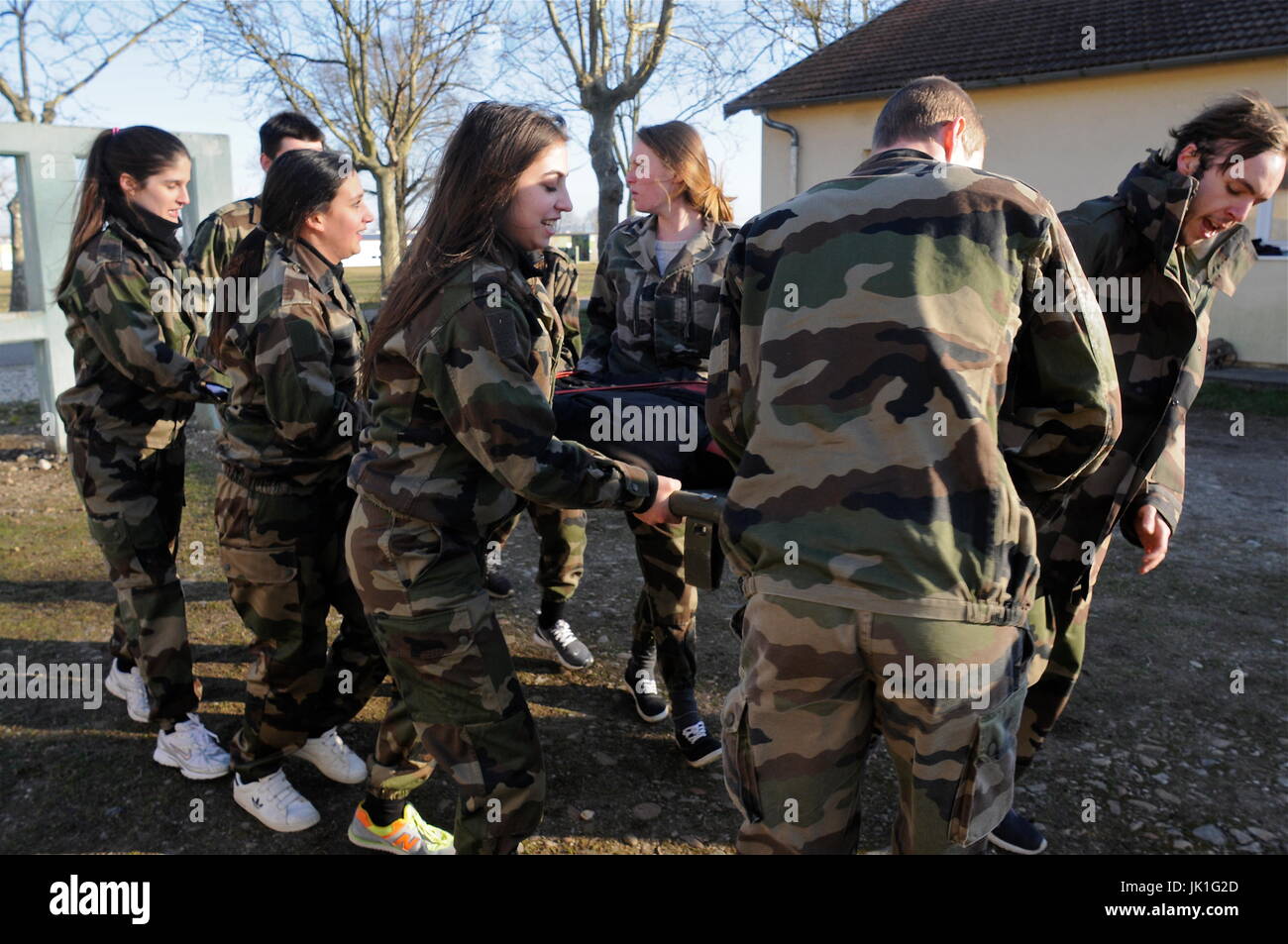 Students from IDRAC - Higher Commercial School - attend military period ...