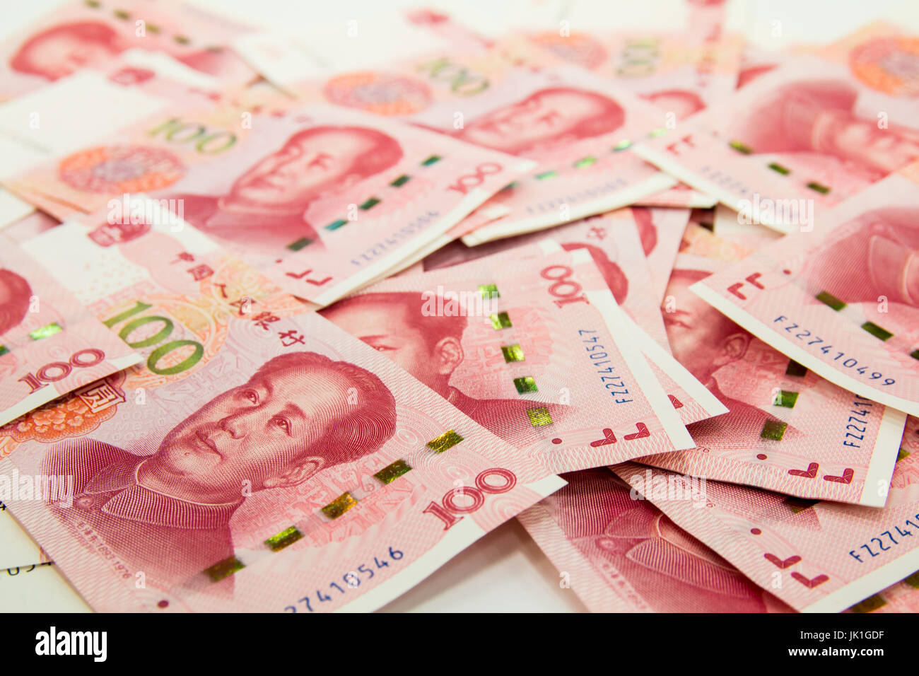Background consisting of many Chinese 100 RMB Yuan notes Stock Photo ...