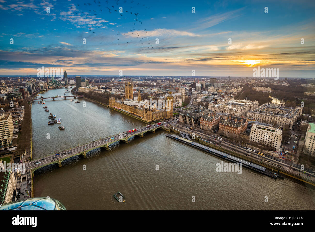 Houses of parliament aerial view hi-res stock photography and images ...