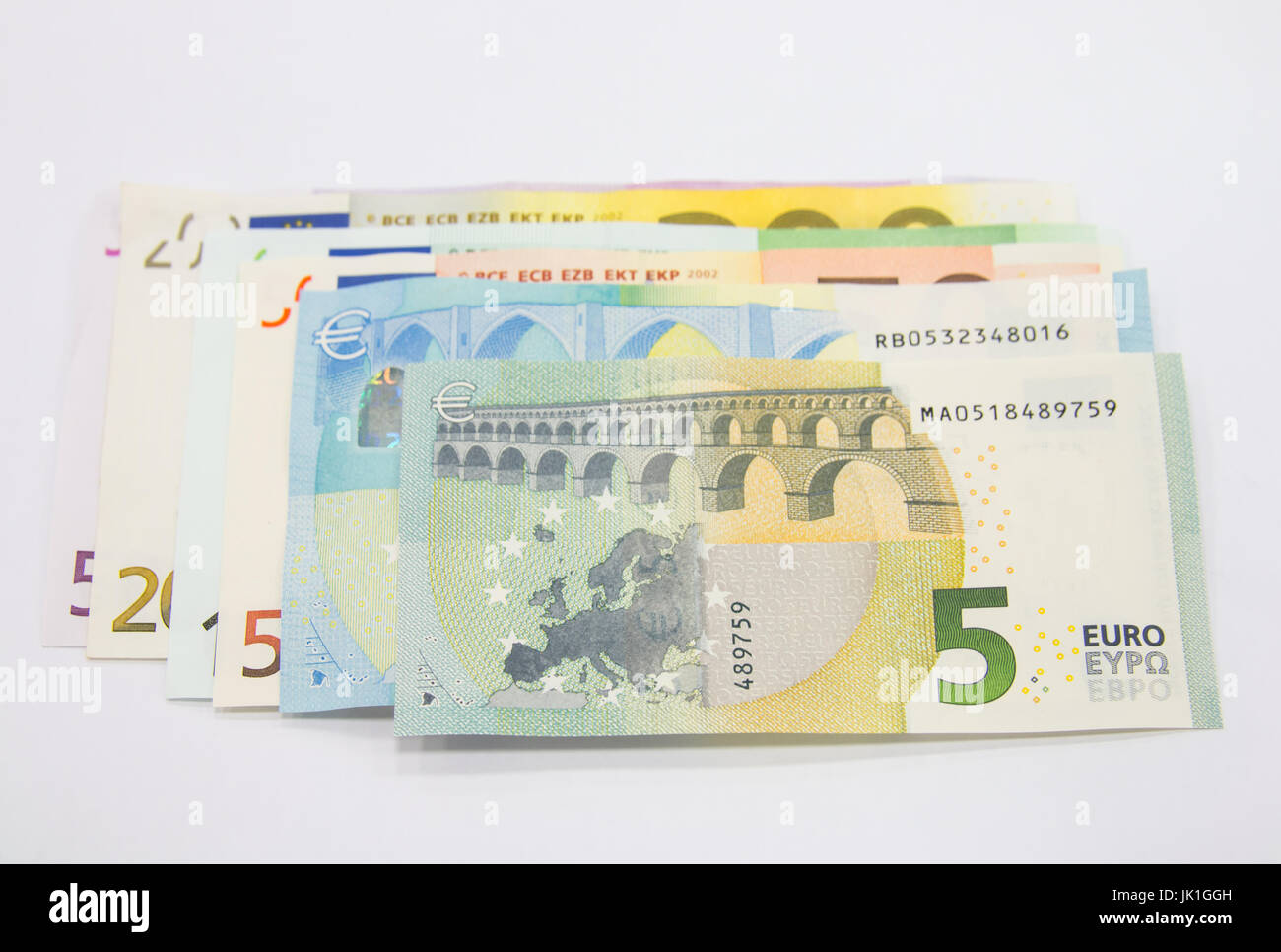European banknotes Euro currency from Europe Euros Stock Photo - Alamy