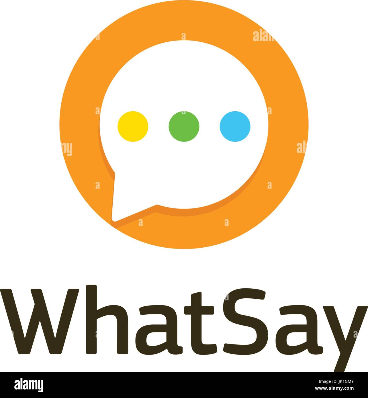 Support center icon. Dots in circle cloud. Abstract vector logotype ...