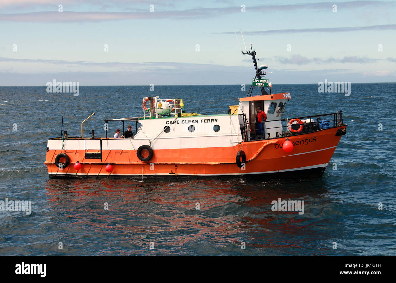 Cape Clear Island ferry which sails from Baltimore in West Cork Stock ...
