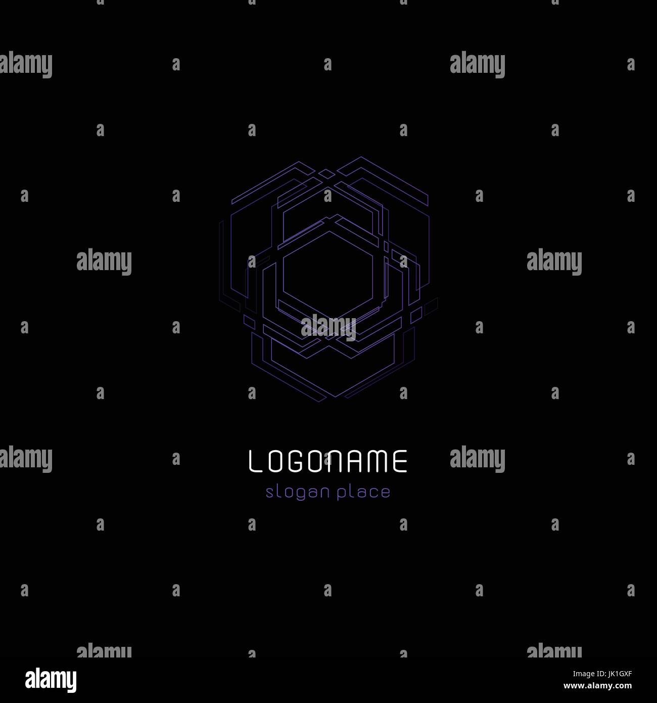 Black tech line hi-res stock photography and images - Alamy