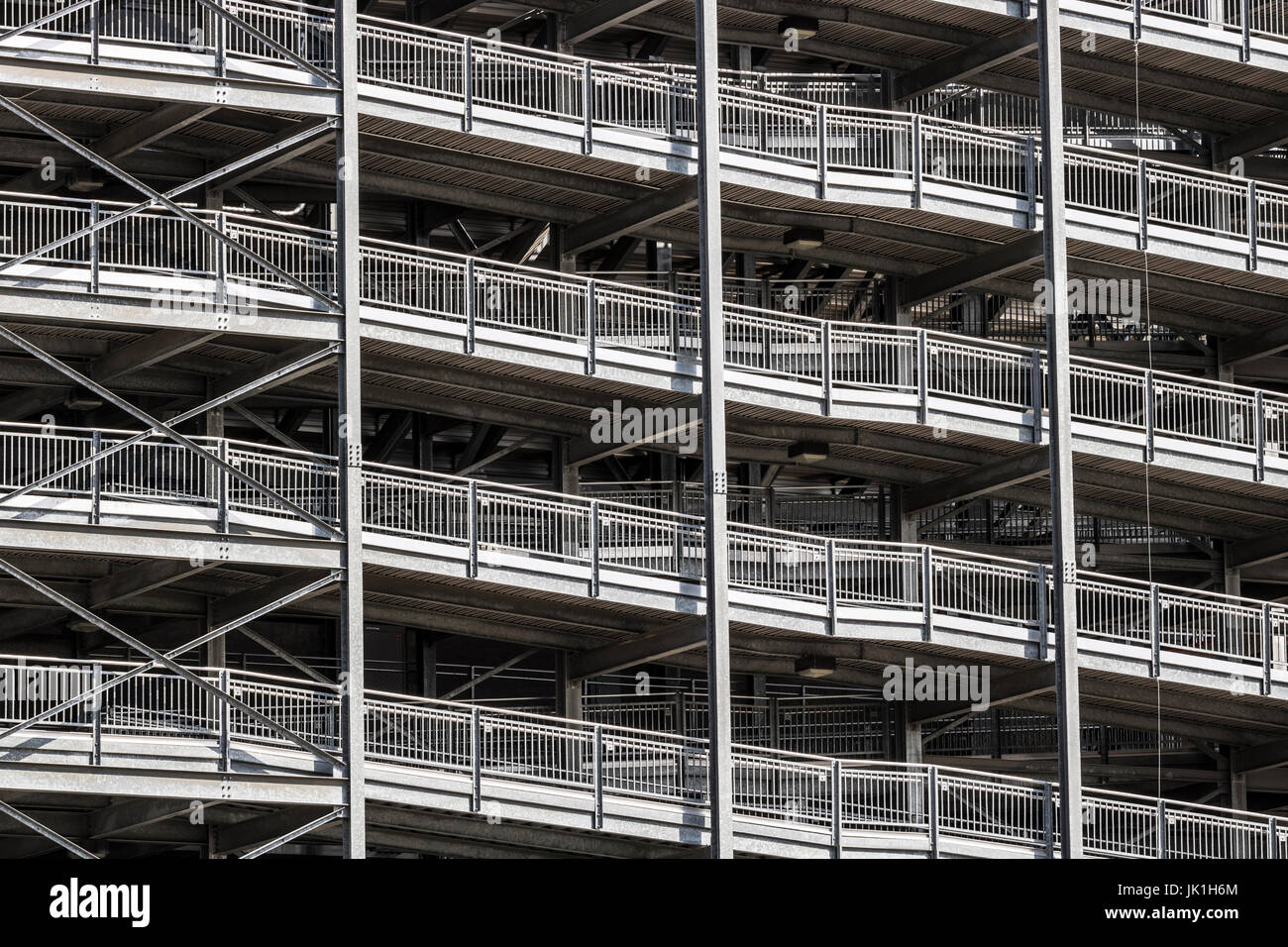 Large metal stadium stairs I Stock Photo - Alamy