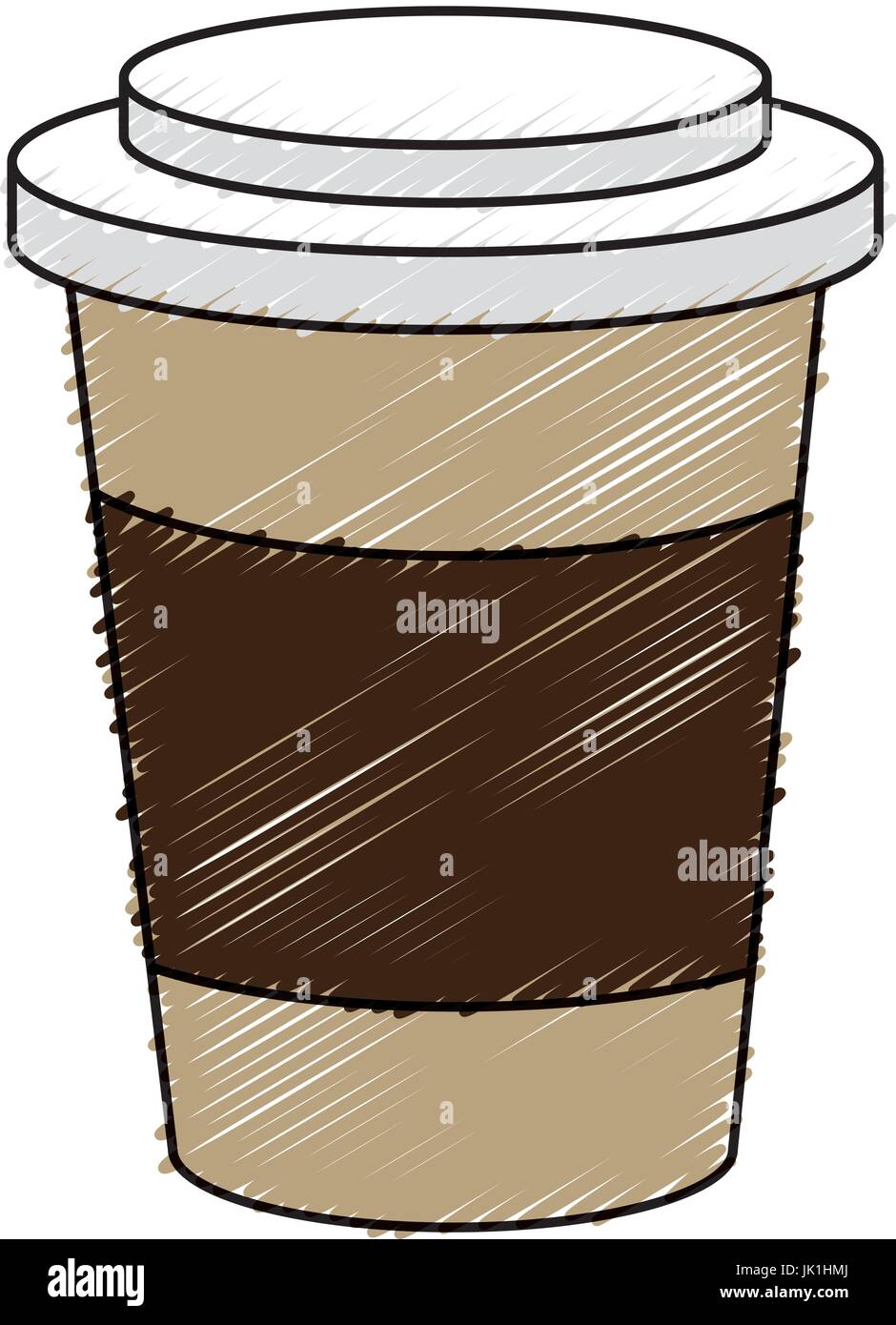 coffee in plastic cup vector illustration design Stock Vector Image ...