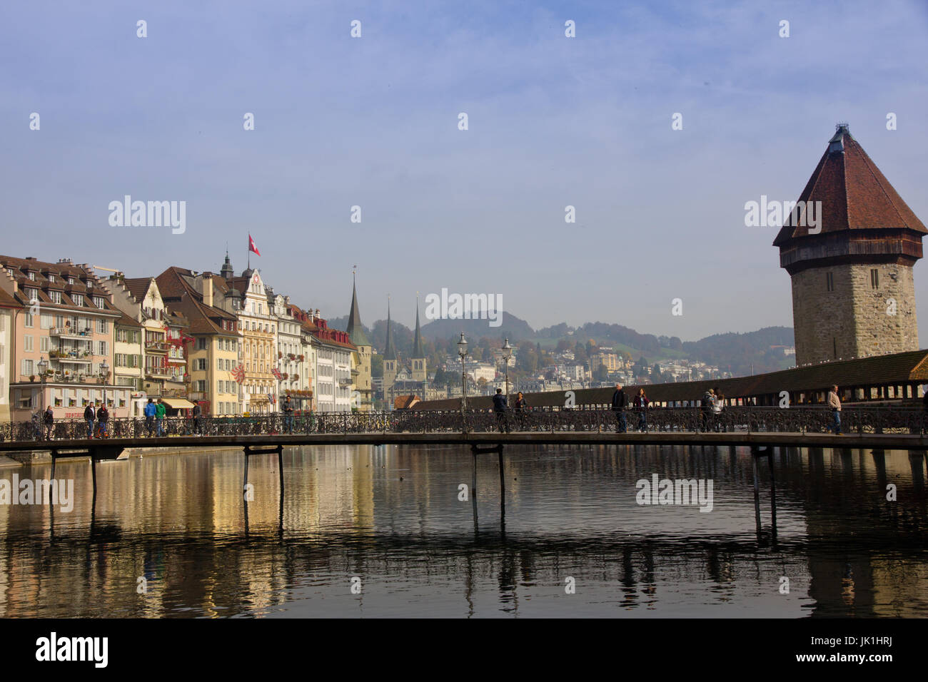 Chapel bridge lucerne painting hi-res stock photography and images - Alamy