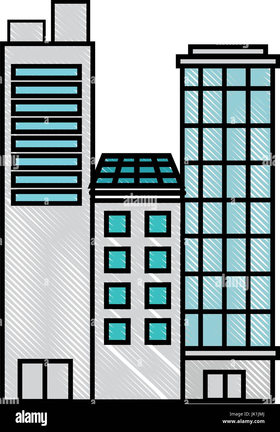 city buildings icon over white background vector illustration Stock ...