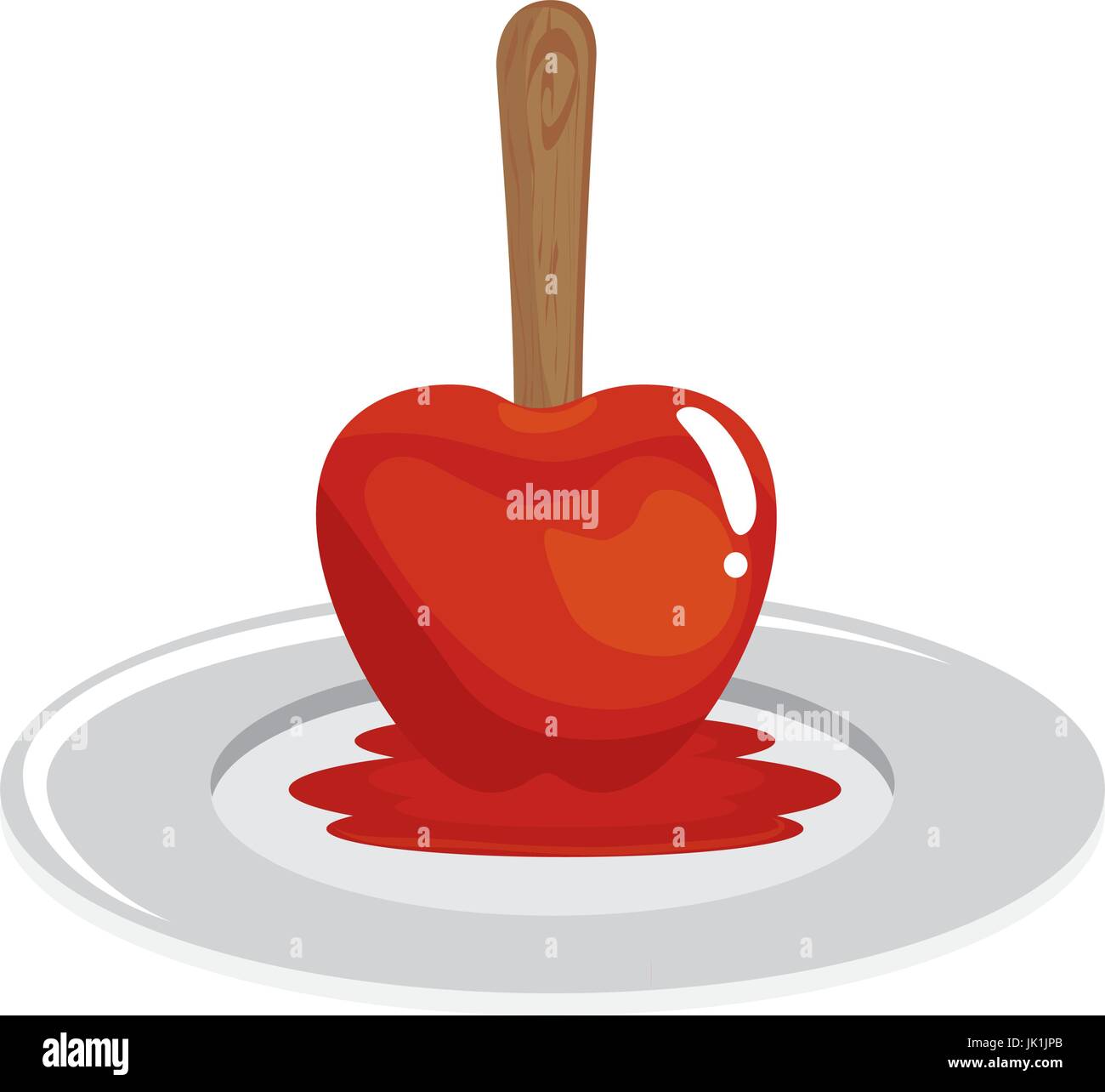 sweet apple fruit icon over white background vector illustration Stock ...