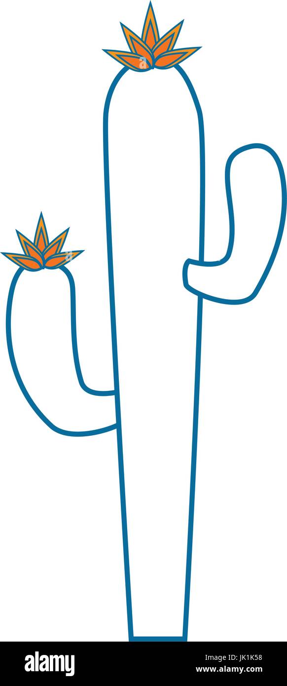 cactus icon over white background vector illustration Stock Vector ...