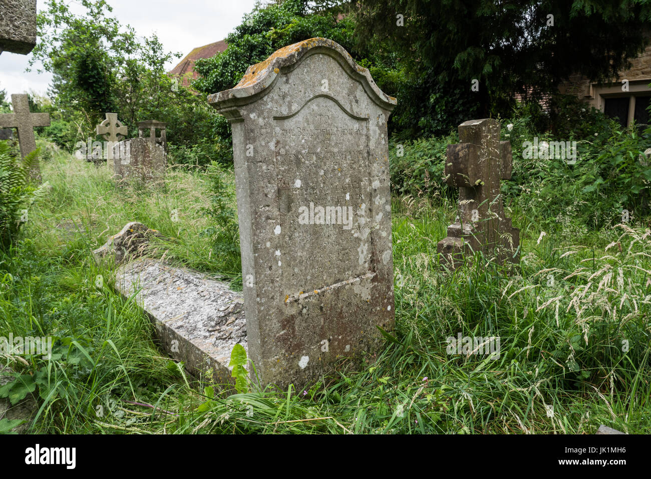 The grave of Kenneth Grahame famous for writing The Wind in the Willows ...