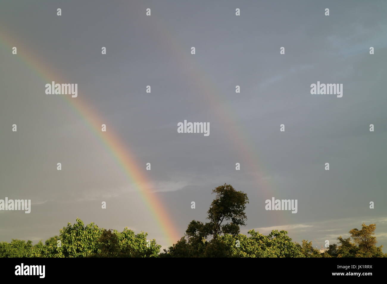 Amazing double rainbow hi-res stock photography and images - Alamy