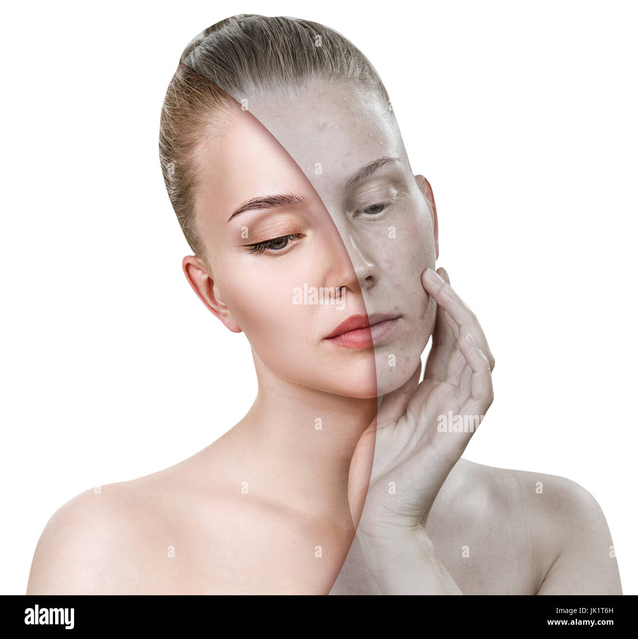 Pale skin woman hi-res stock photography and images - Alamy