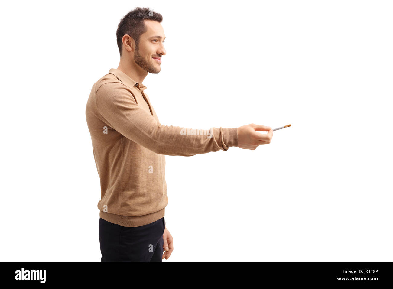 Offering cigarette hi-res stock photography and images - Alamy