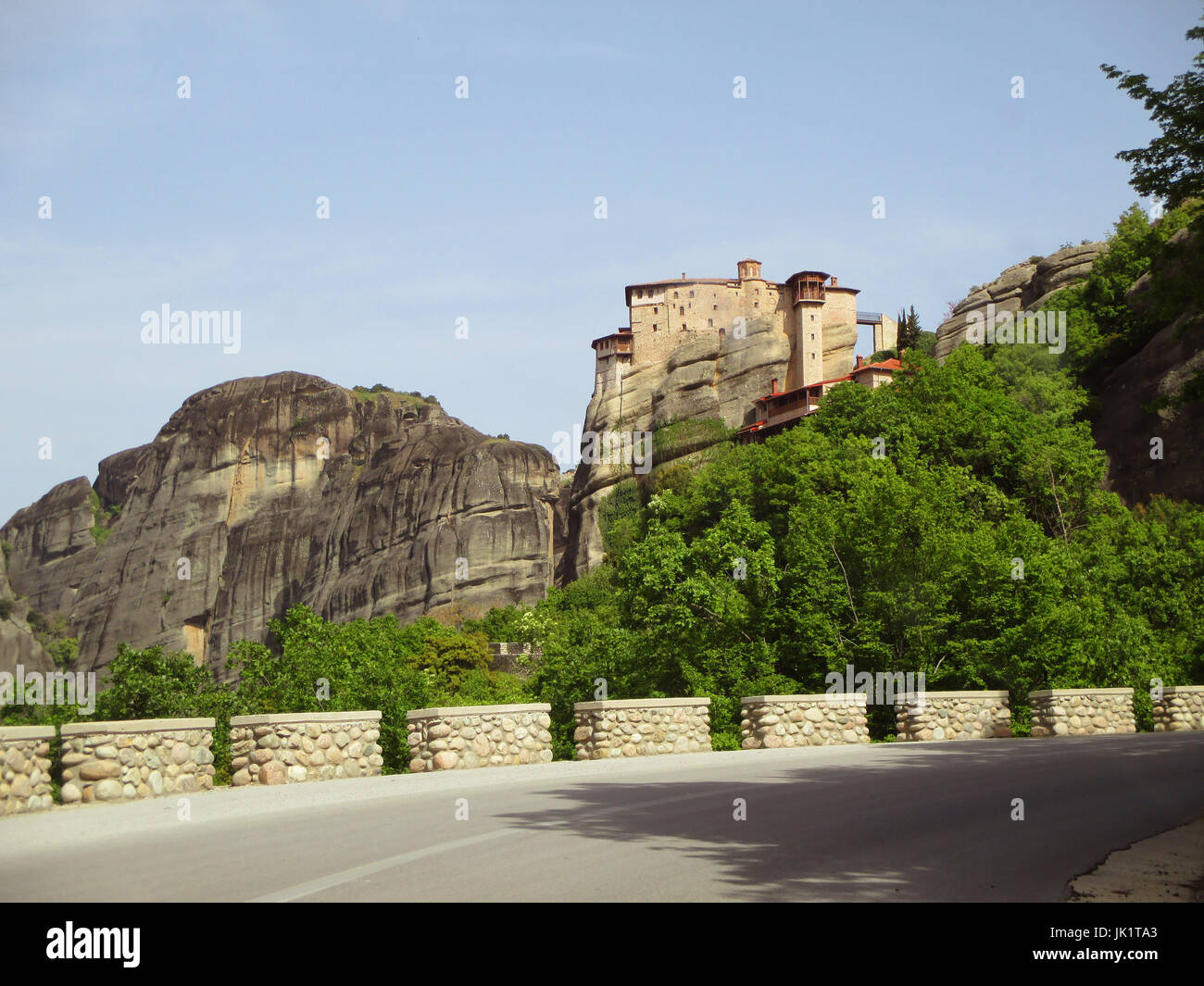 Mountain road to the gorgeous monasteries of Meteora, UNESCO World ...