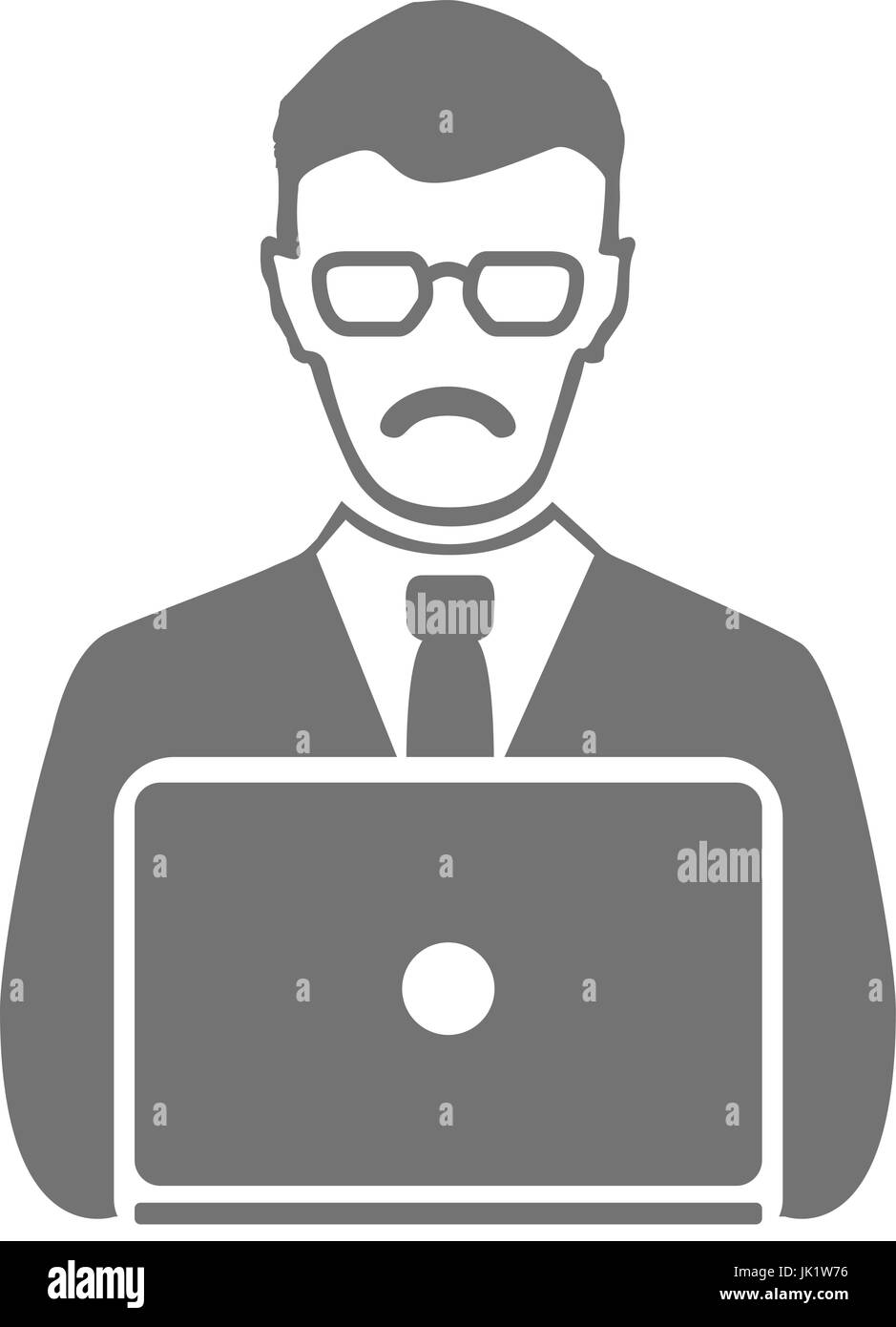 business man vector icon symbol, office, communication women art Stock ...