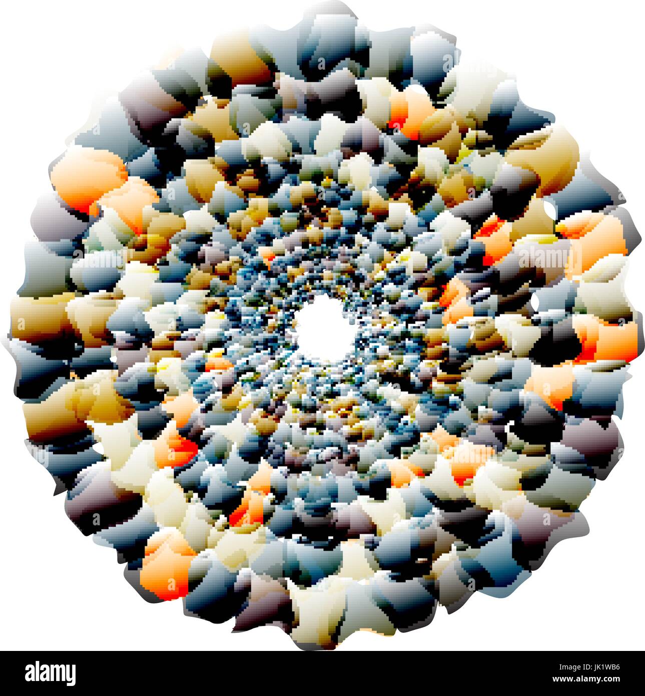 Vector nano texture color web abstract line circle Stock Vector Image ...